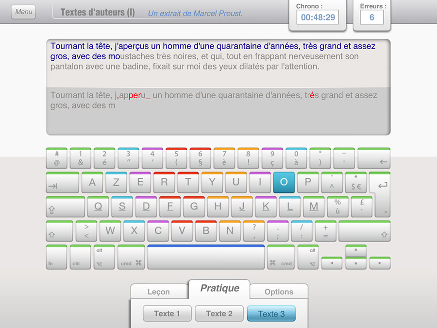 dactylographie - apprentissage du clavier